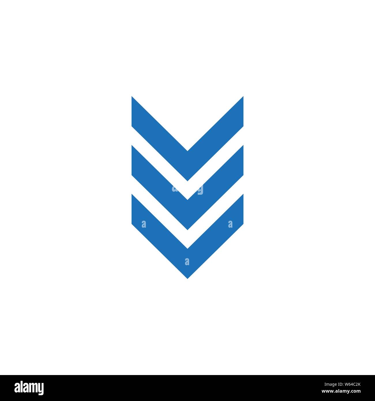 Arrow down icon vector Stock Vector Images - Alamy