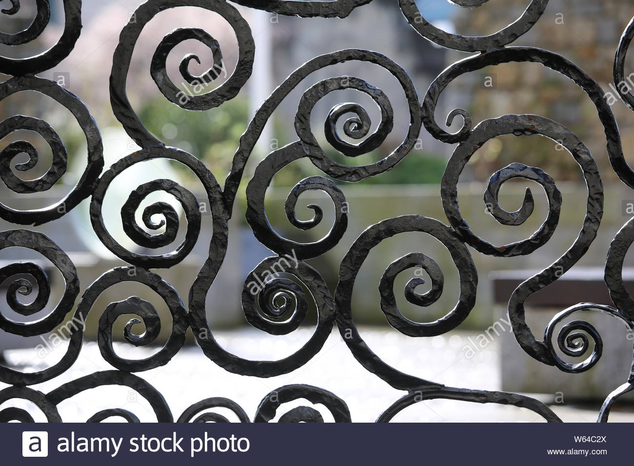 Wrought iron design in Dublin Ireland Stock Photo - Alamy