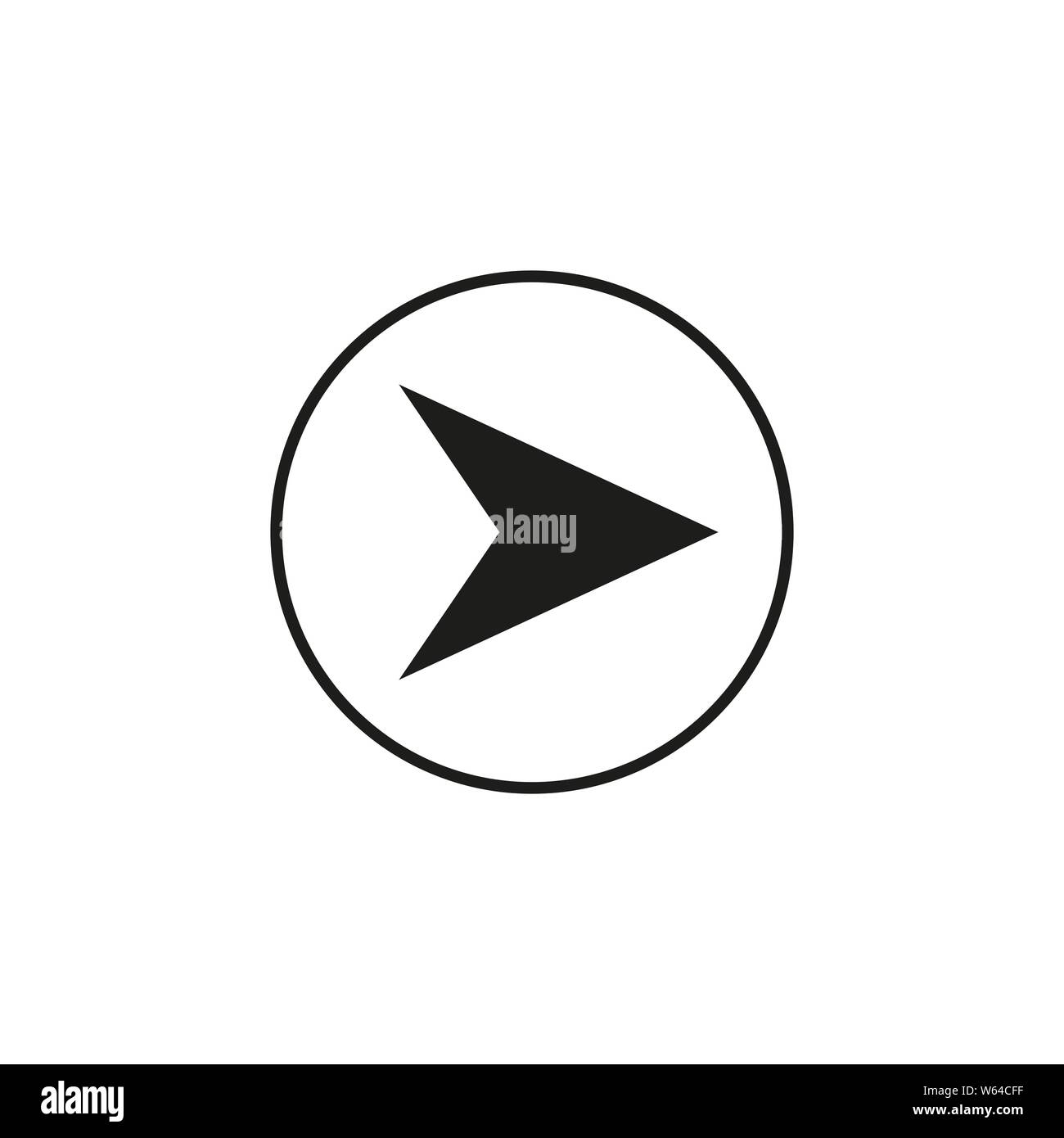 Arrow, forward icon Vector illustration flat Stock Vector Image & Art ...