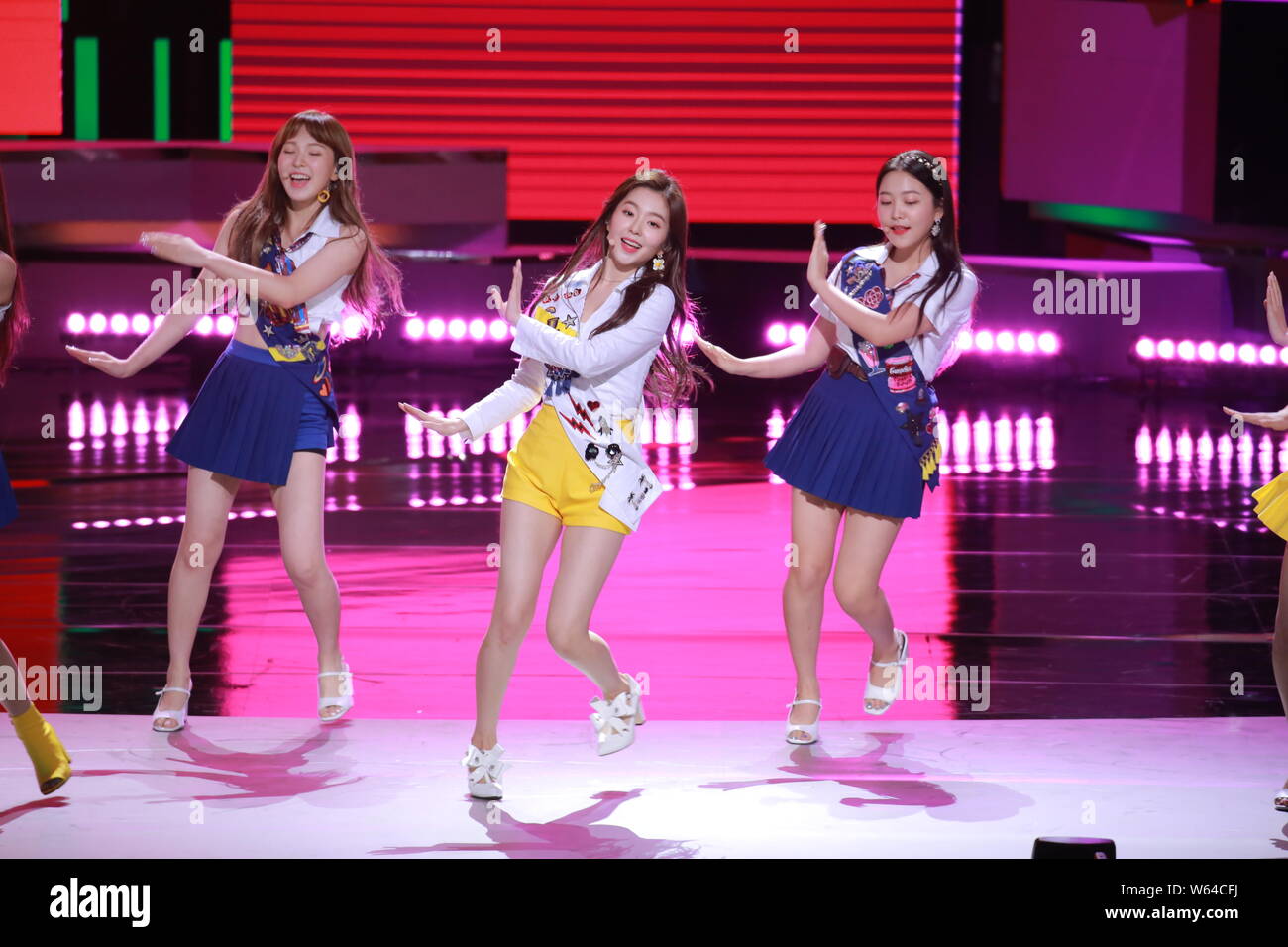 (From left) Wendy, Yeri, and Irene of South Korean girl group Red ...