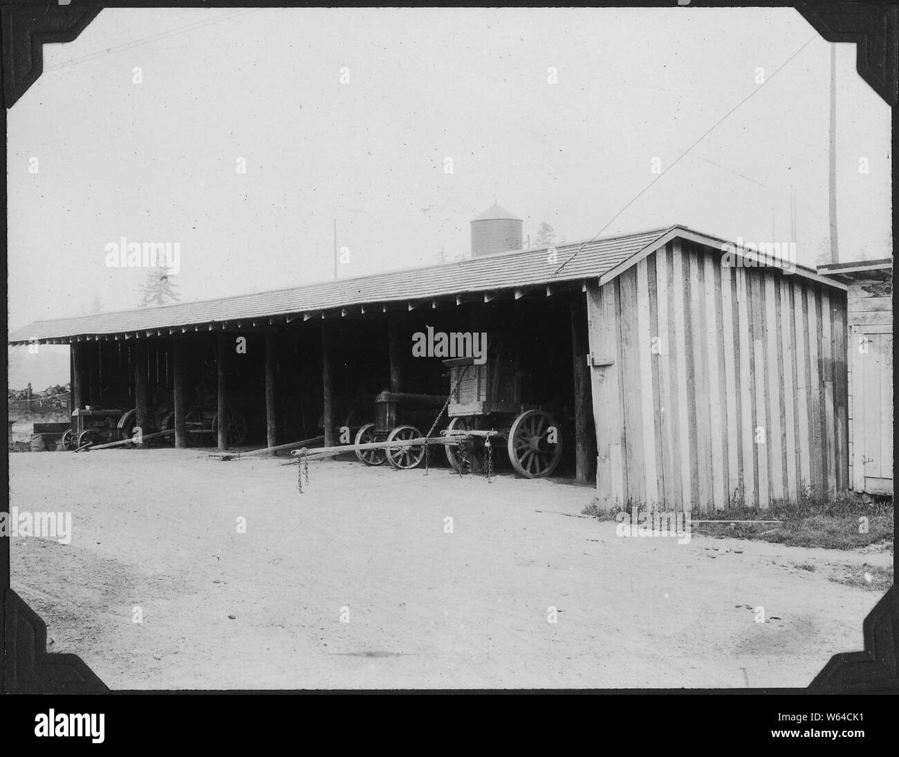 Cow barn at farm; Scope and content: The photos in the collections date ...