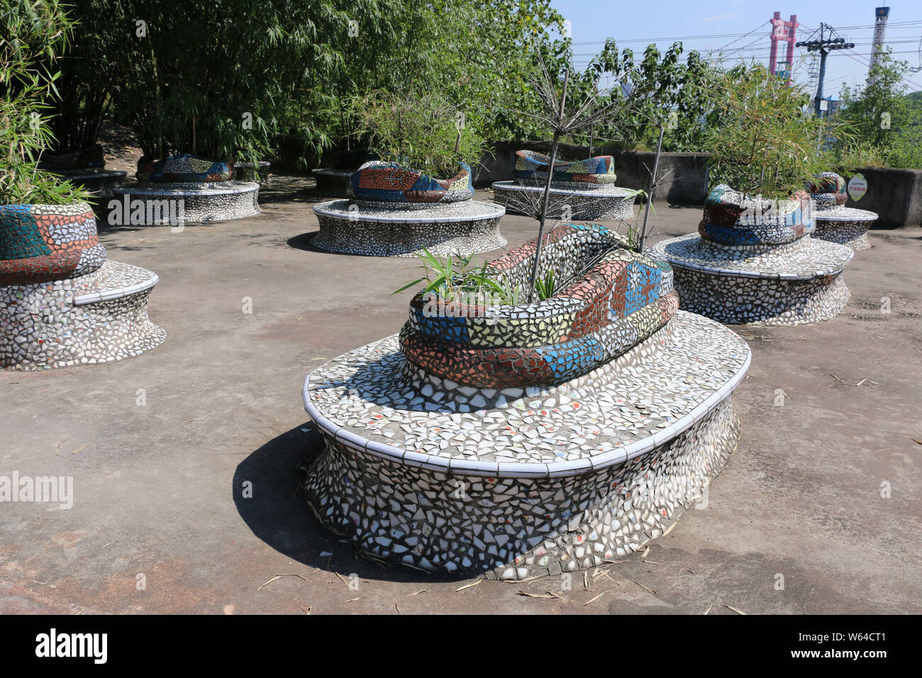 A view of the castle-like Chongqing's "most incredible toilet" called ...