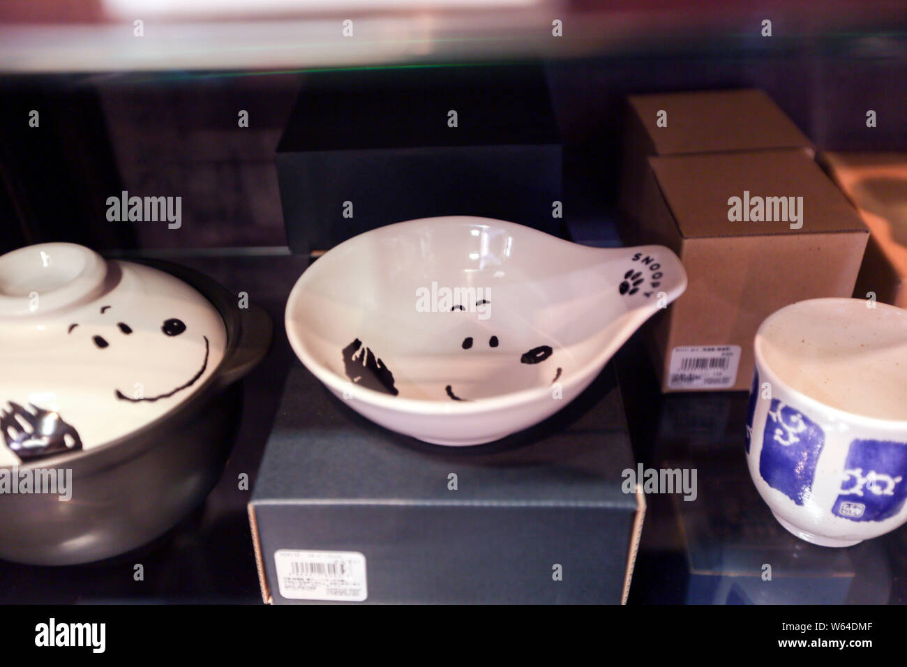 --FILE--Interior view of the world's first Snoopy-themed tea house or ...