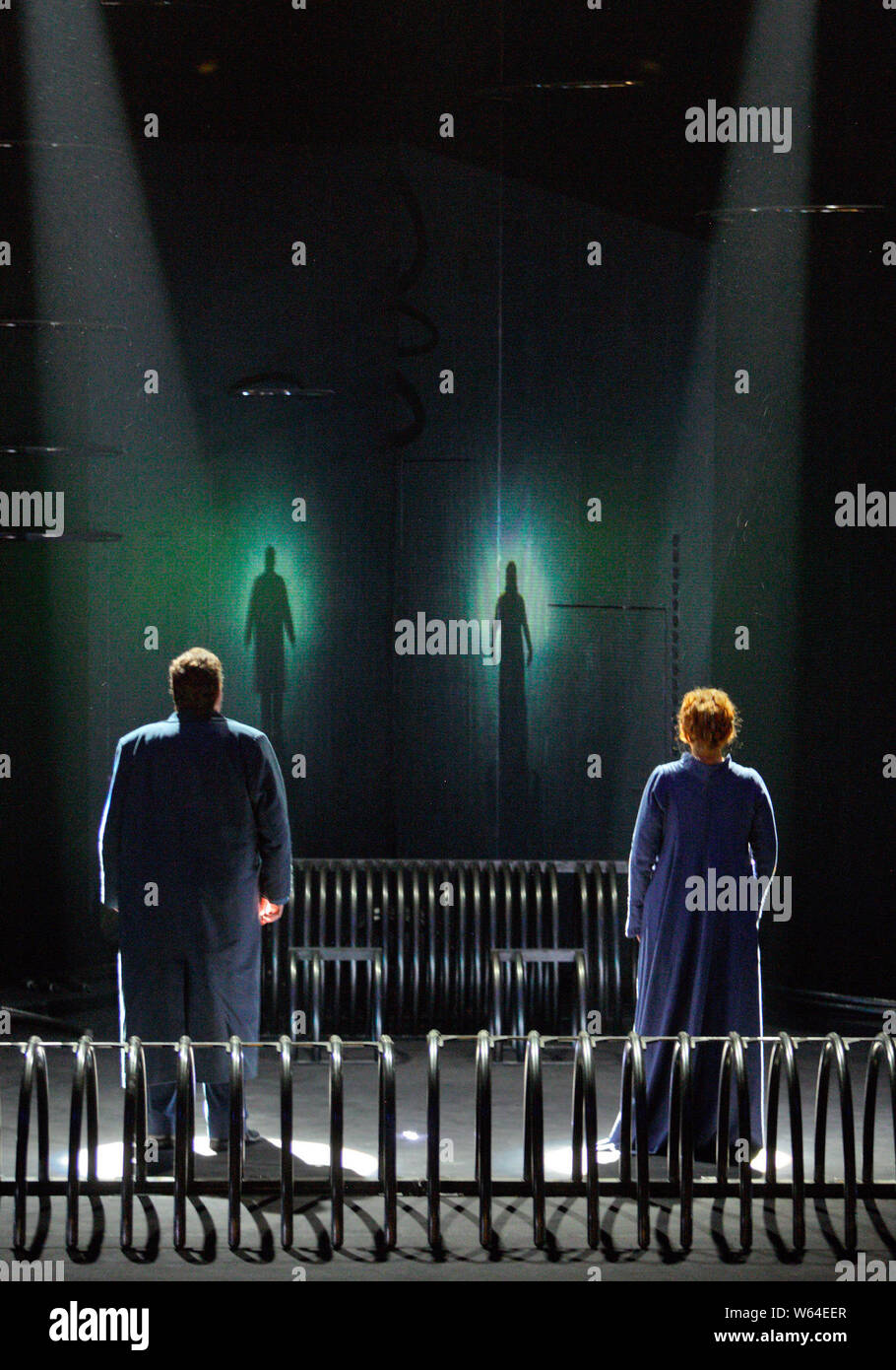 Bayreuth, Germany. 09th July, 2019. Stephen Gould (Tristan) and Petra ...