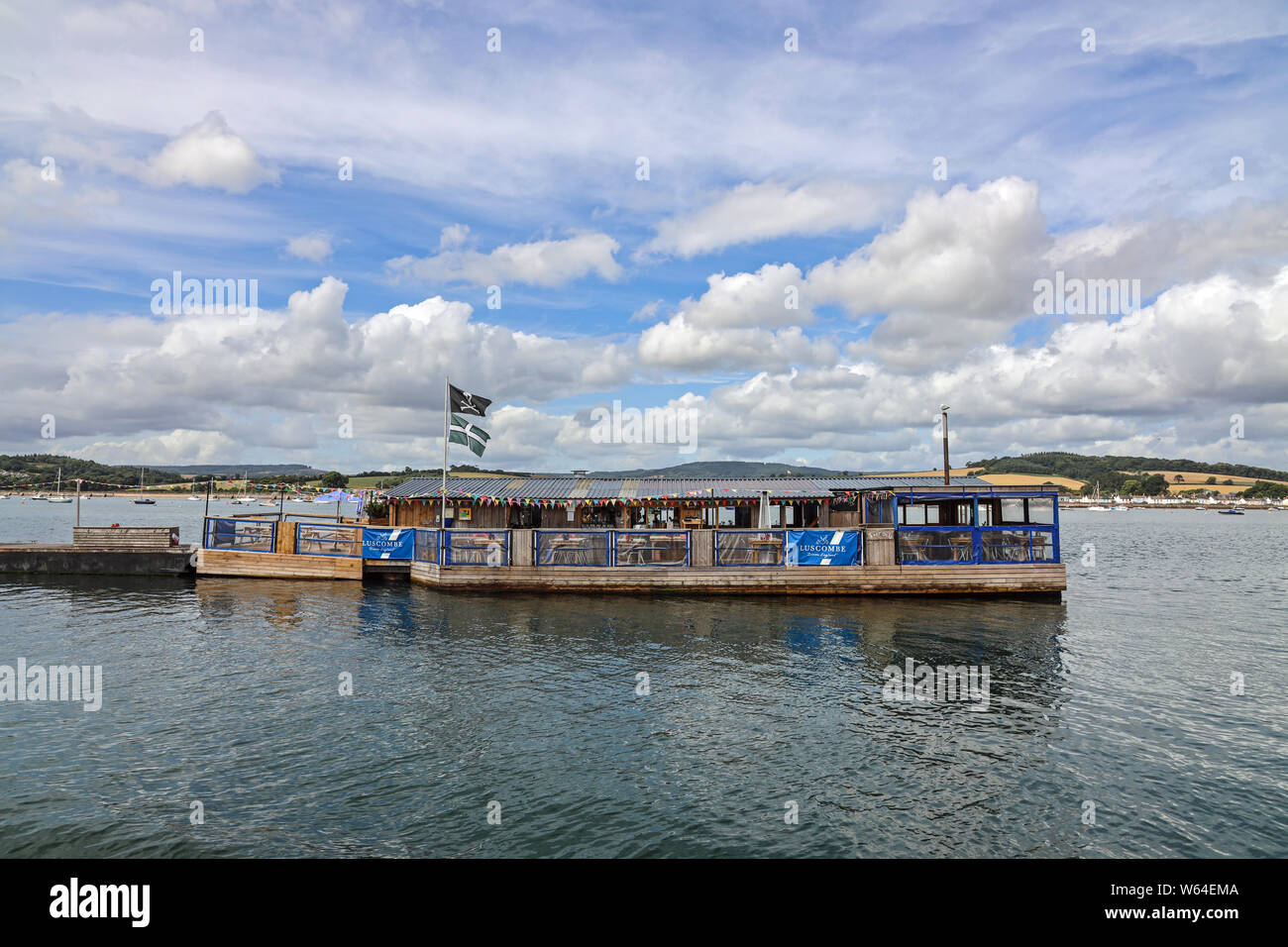 Tha famous River Exe Cafe on the River Exe in south Devon Stock Photo ...