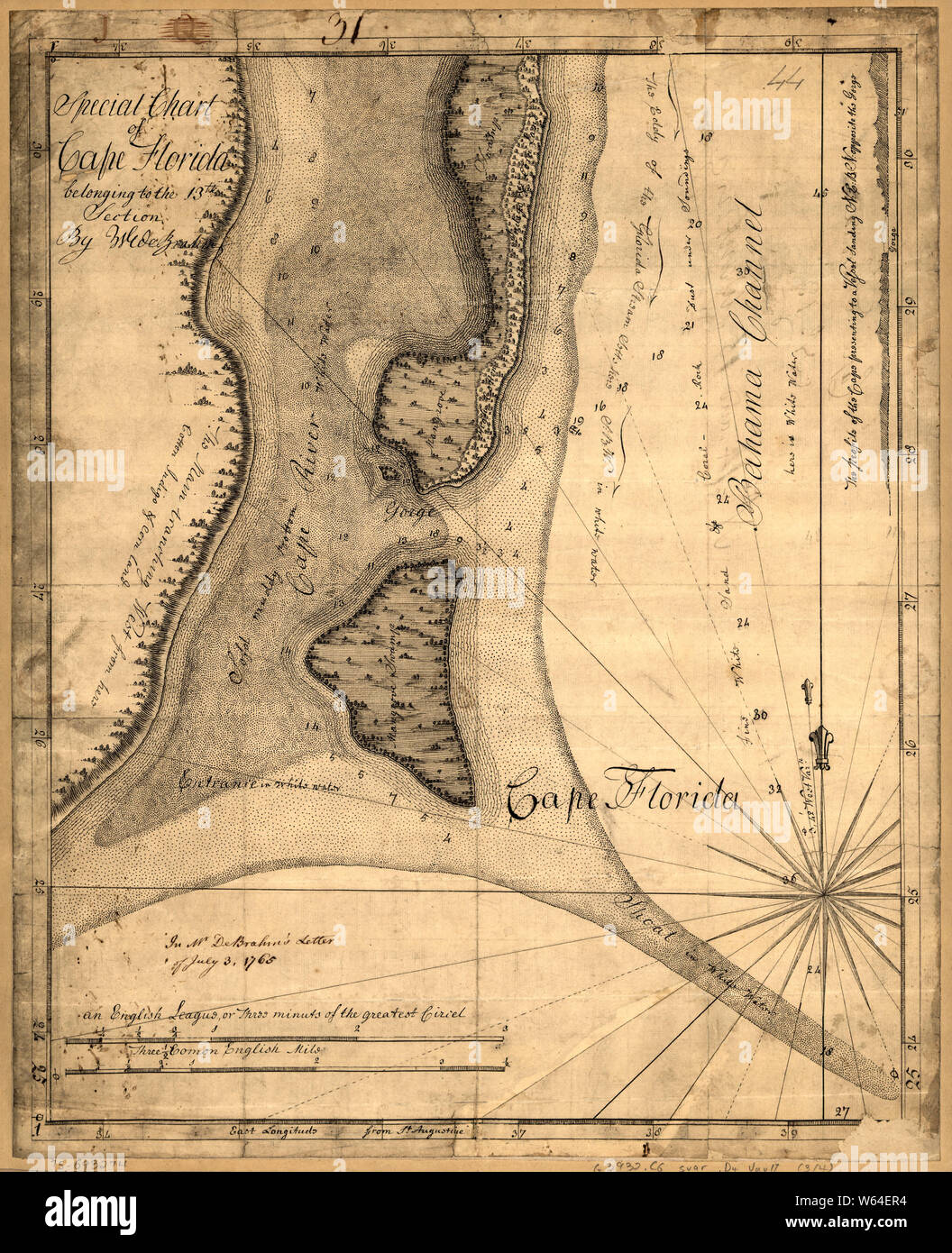 American Revolutionary War Era Maps 1750-1786 493 Charts of the coast of Florida Rebuild and ...