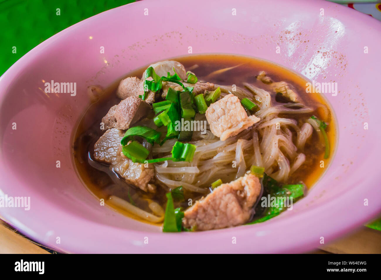 Thai pink noodle hi-res stock photography and images - Alamy