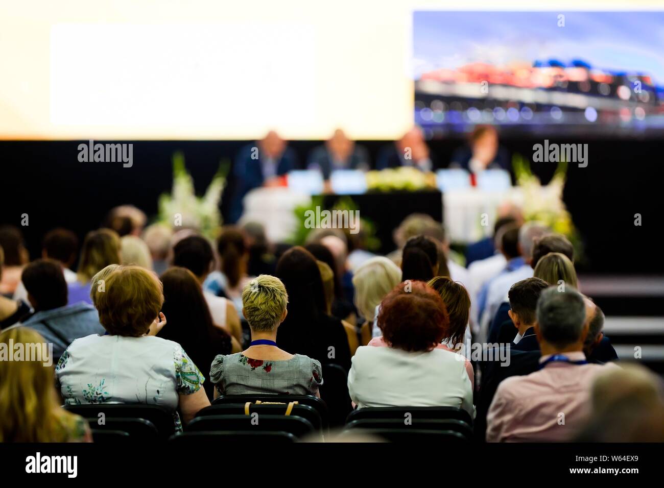 Lecturer back view hi-res stock photography and images - Alamy