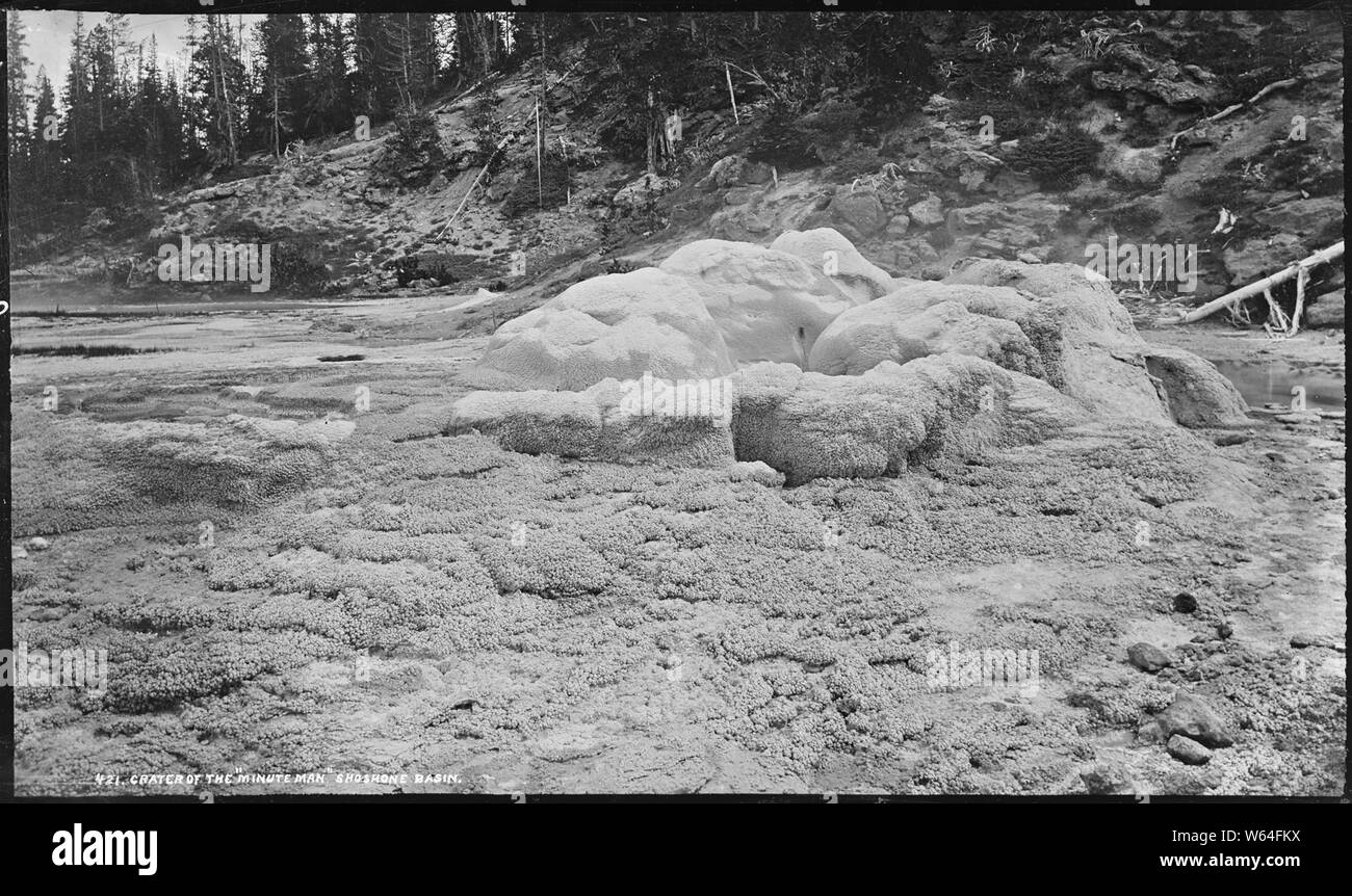 Crater of the Minute Man, Shoshone basin. Yellowstone National Park ...