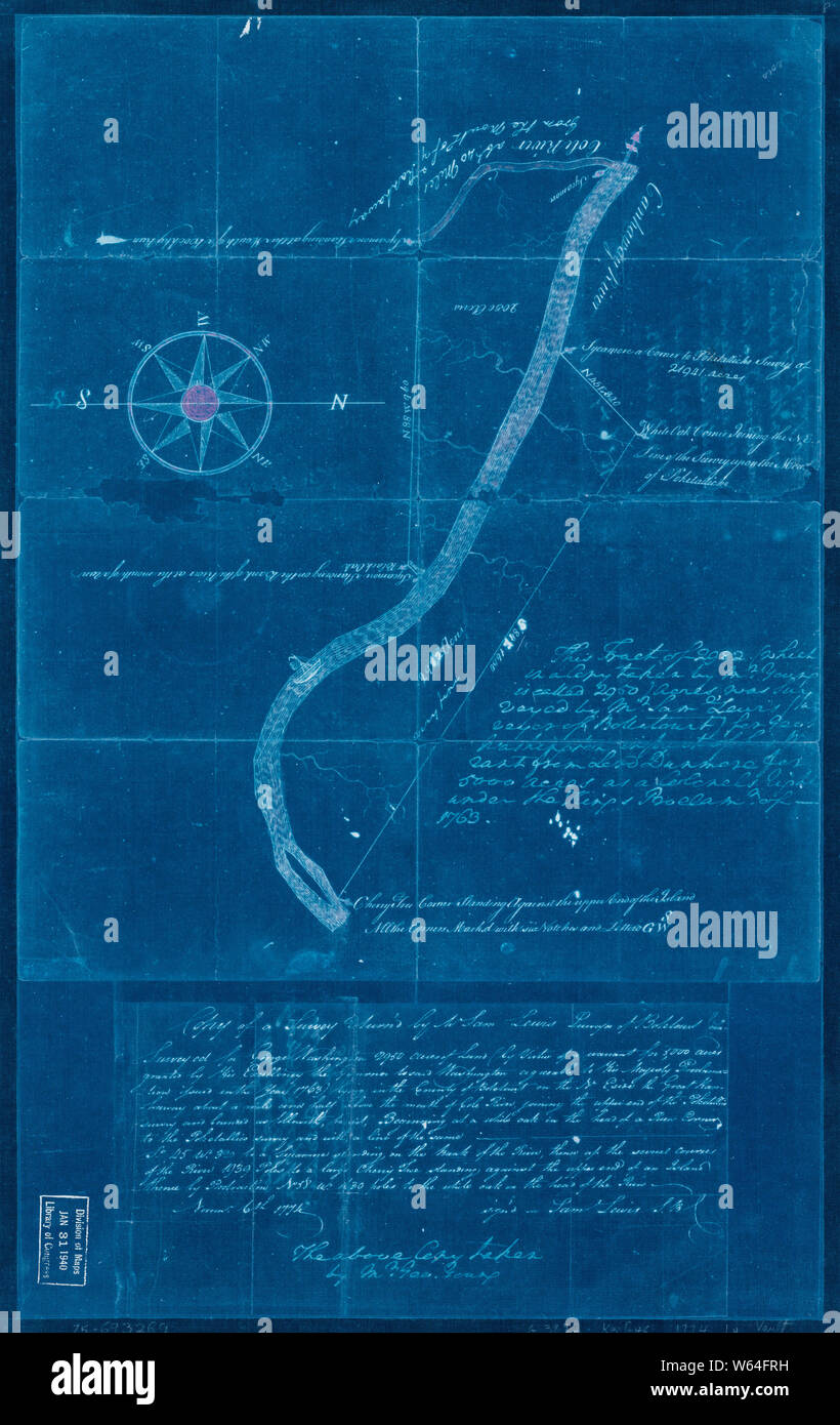 American Revolutionary War Era Maps 1750-1786 502 Copy of a survey ...