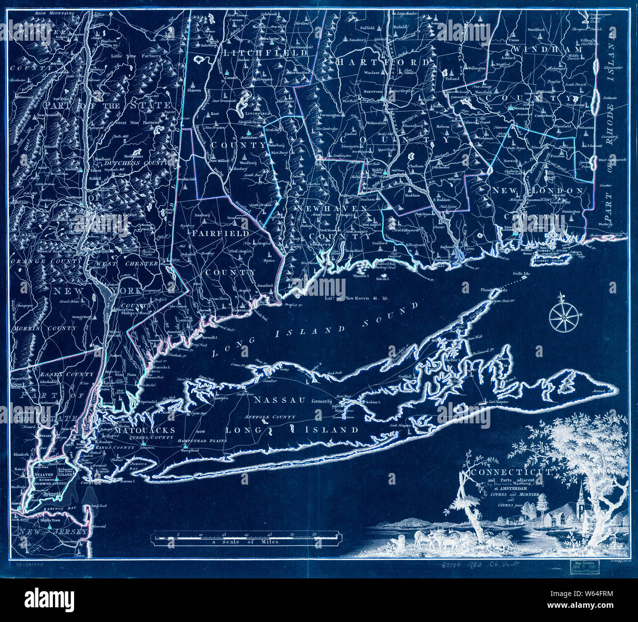 American Revolutionary War Era Maps 1750-1786 500 Connecticut and parts ...