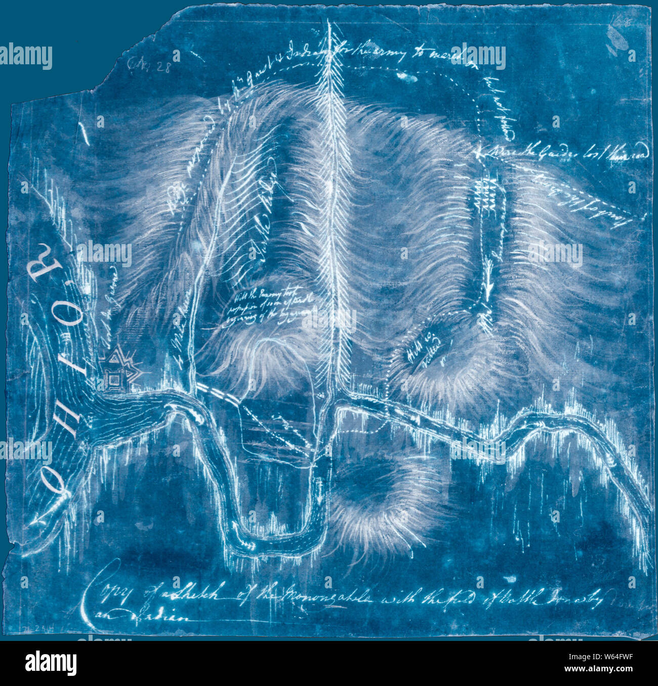 American Revolutionary War Era Maps 1750-1786 501 Copy of a sketch of ...