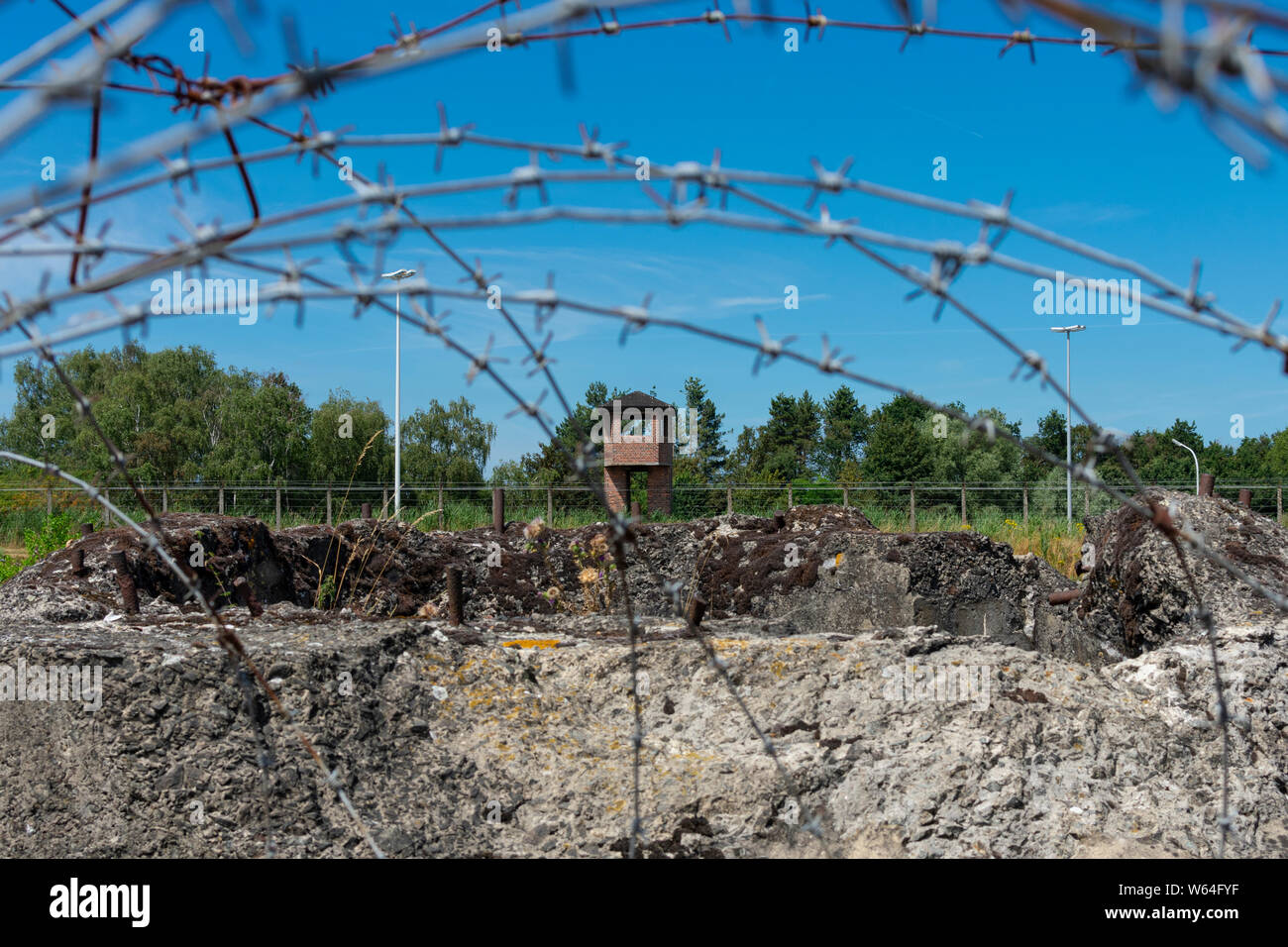 Breendonk, Belgium, 22 July 2019. the national Memorial of the fortress ...
