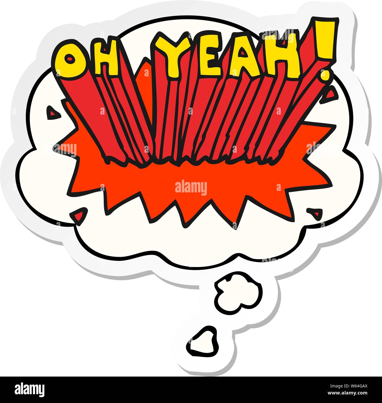 Cartoon yeah shout hi-res stock photography and images - Alamy
