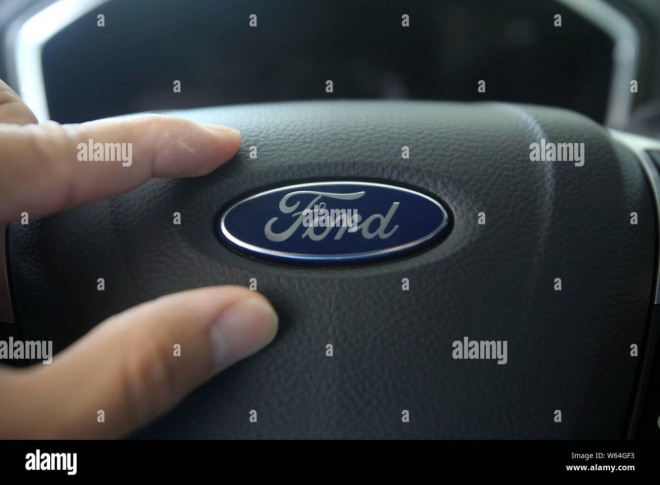 --FILE--View of a logo of Ford at a store in Shanghai, China, 4 July ...