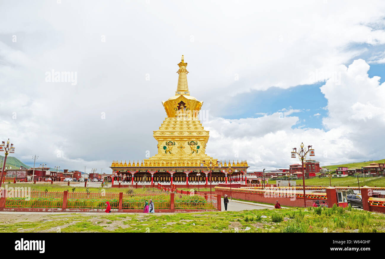 In this undated photo, the Yarchen Gar Monastery, known as the Yaqen ...