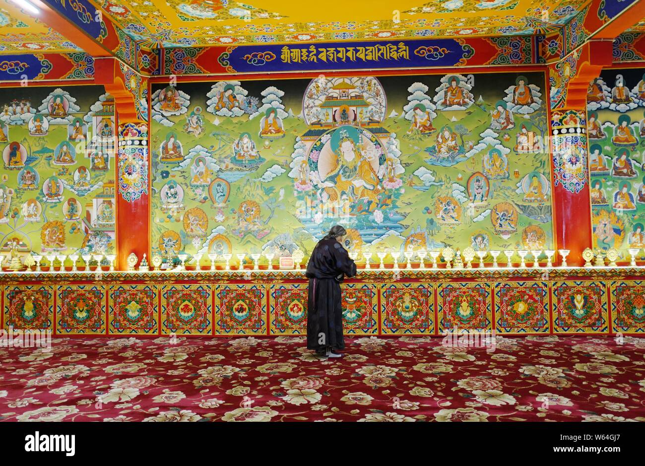 In this undated photo, nuns are seen at the Yarchen Gar Monastery ...
