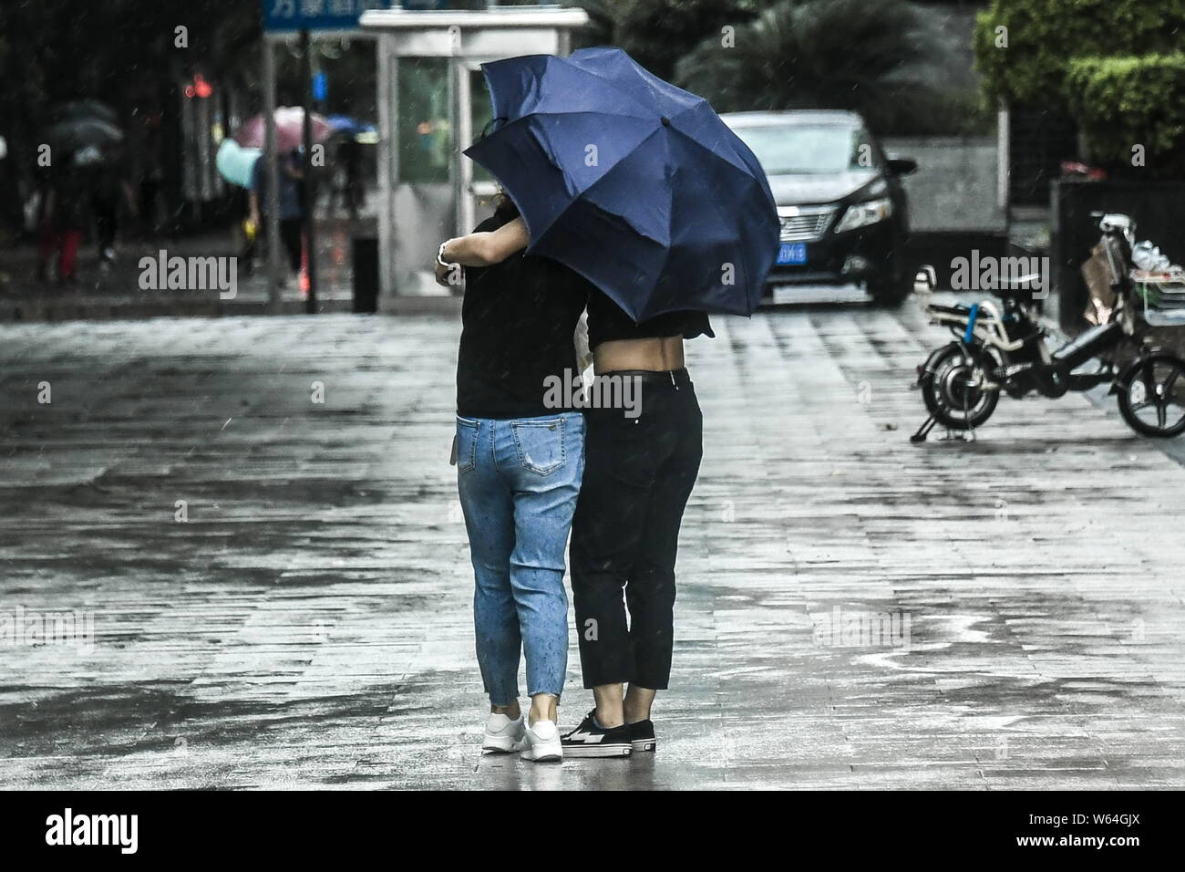 Strong wind and heavy rain hi-res stock photography and images - Alamy
