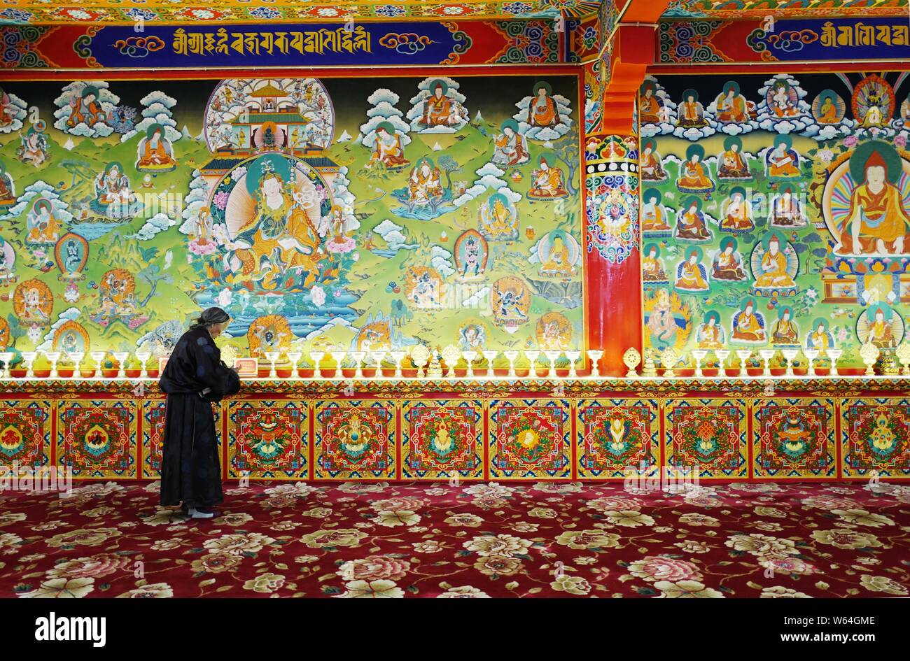 In this undated photo, nuns are seen at the Yarchen Gar Monastery ...