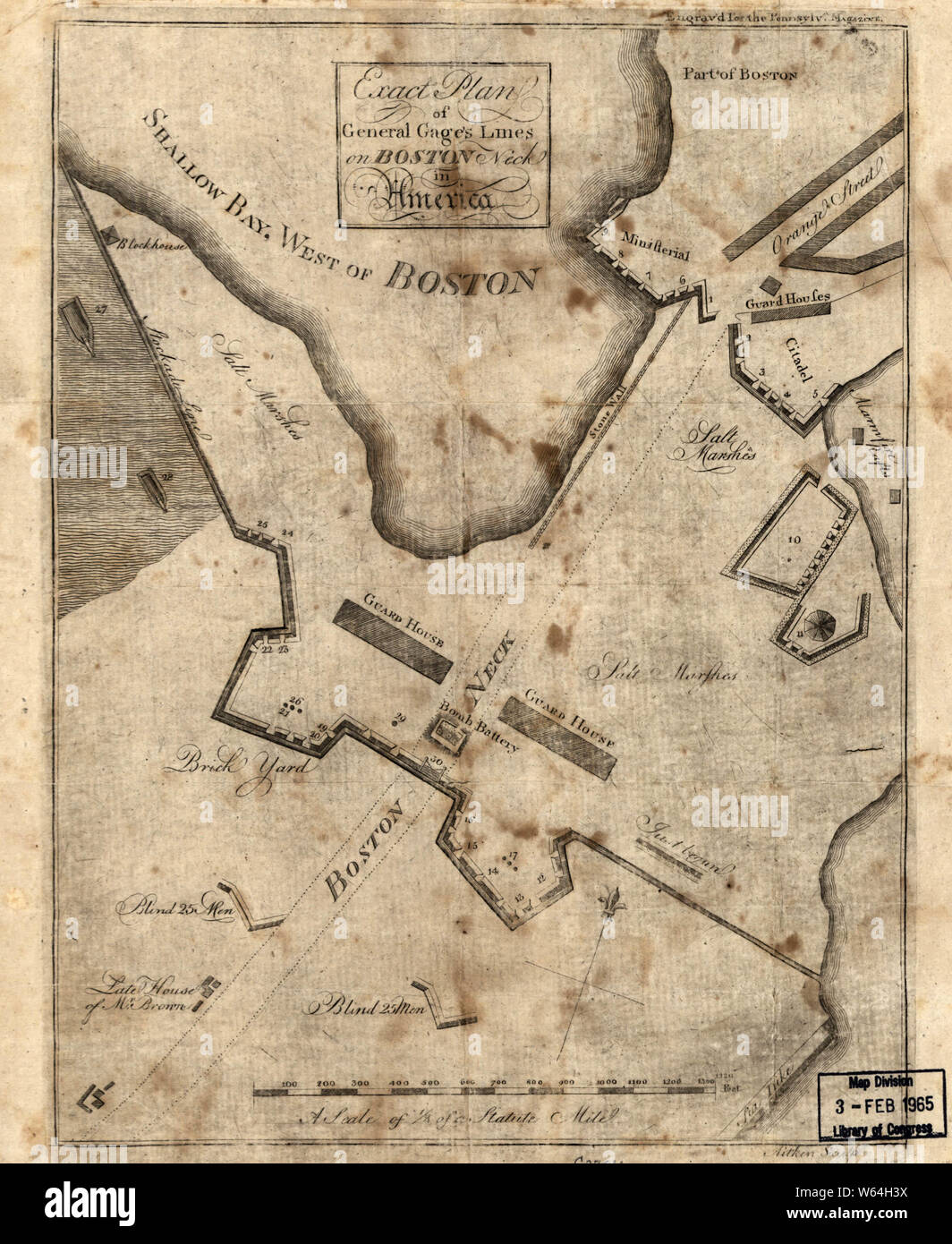 American Revolutionary War Era Maps 1750-1786 524 Exact plan of General ...