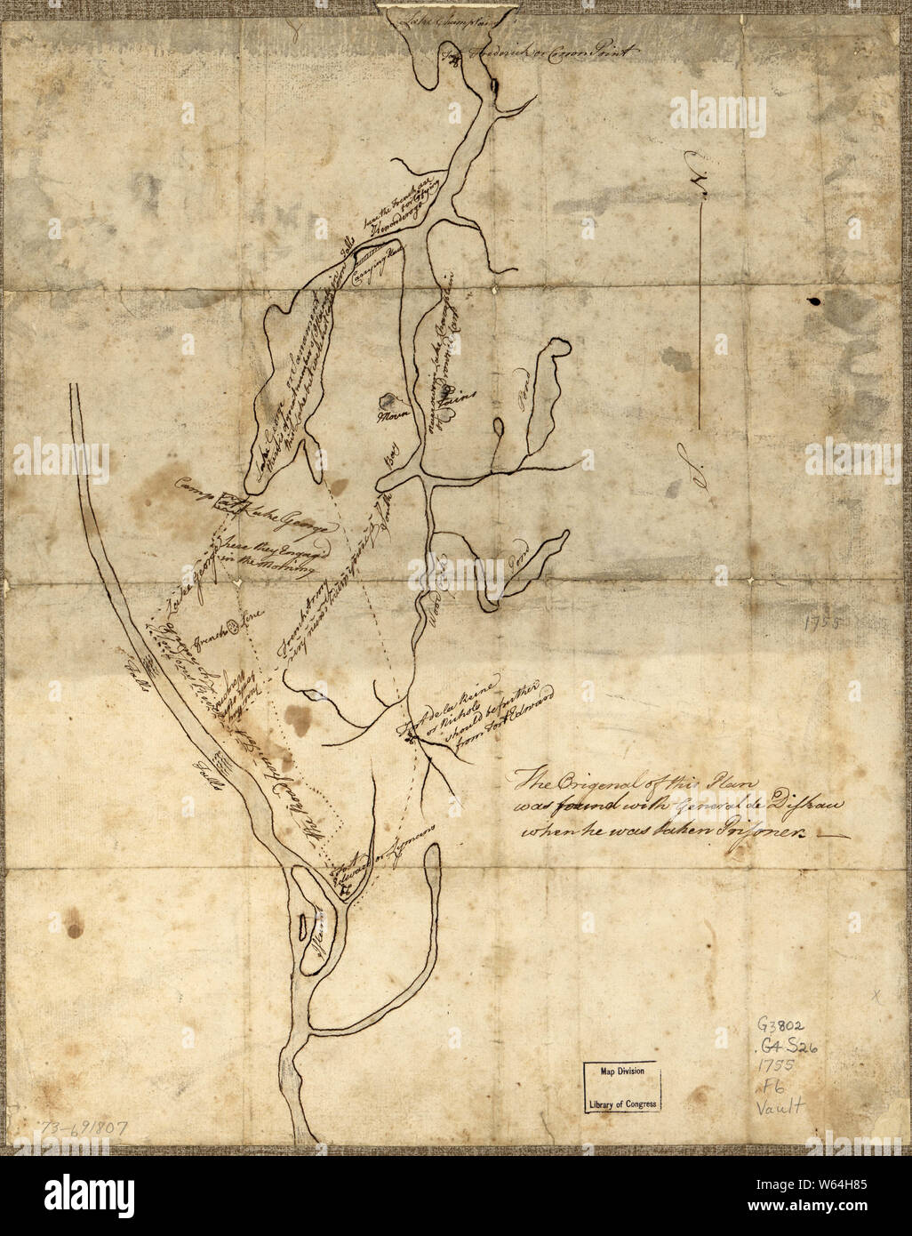 American Revolutionary War Era Maps 1750-1786 526 Fort Edward to Crown ...
