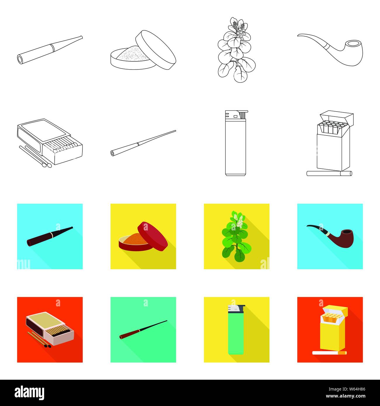 Vector illustration of refuse and stop icon. Collection of refuse and ...