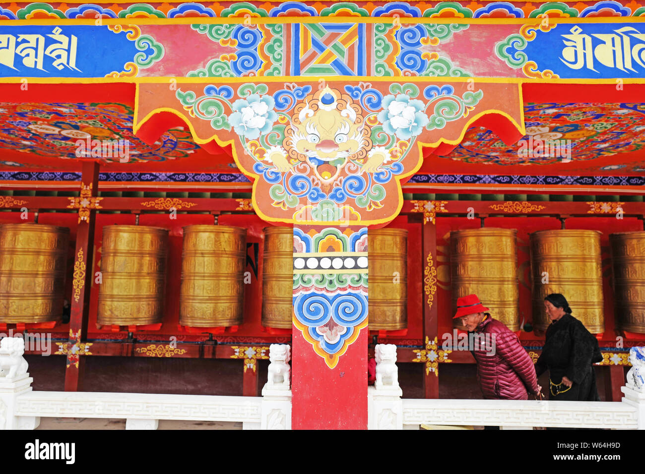 In this undated photo, nuns are seen at the Yarchen Gar Monastery ...