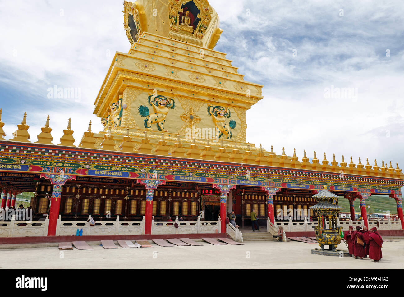 In this undated photo, nuns are seen at the Yarchen Gar Monastery ...