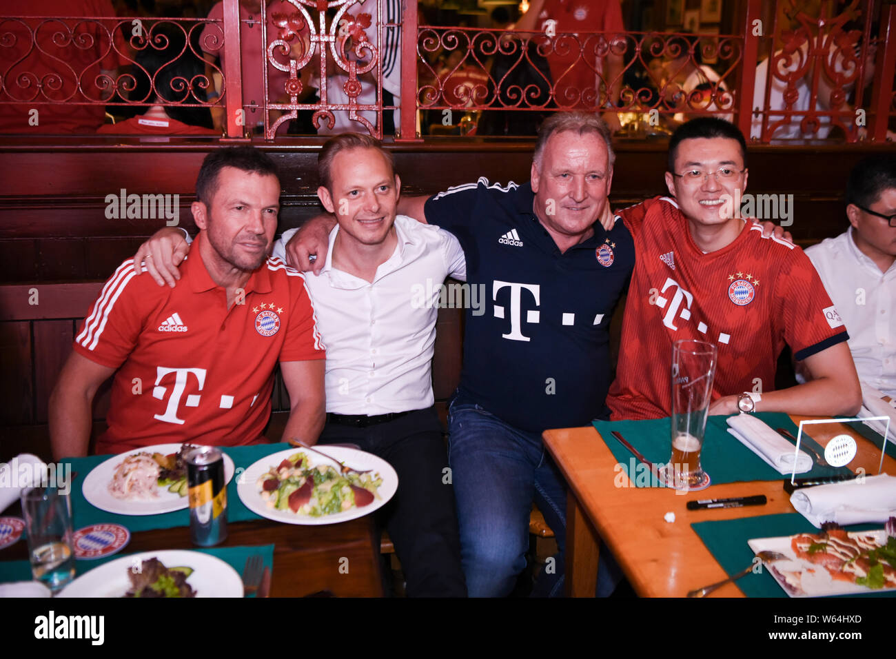German football manager and former player Lothar Herbert Matthaus, left ...