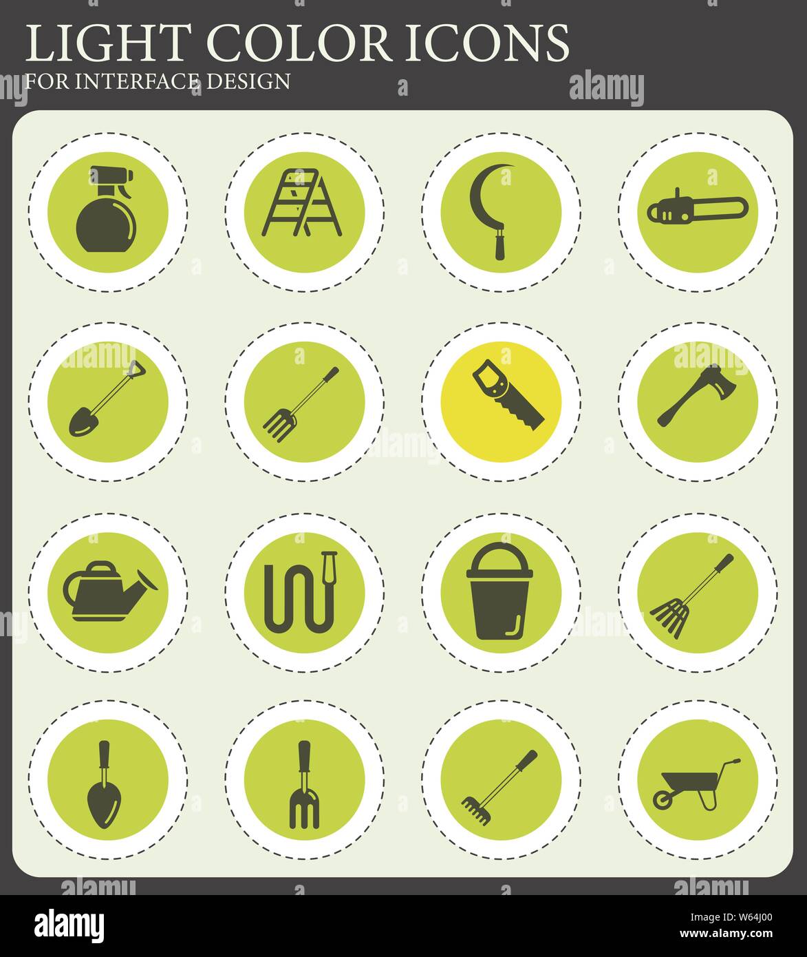 Set garden tools digging Stock Vector Images - Alamy