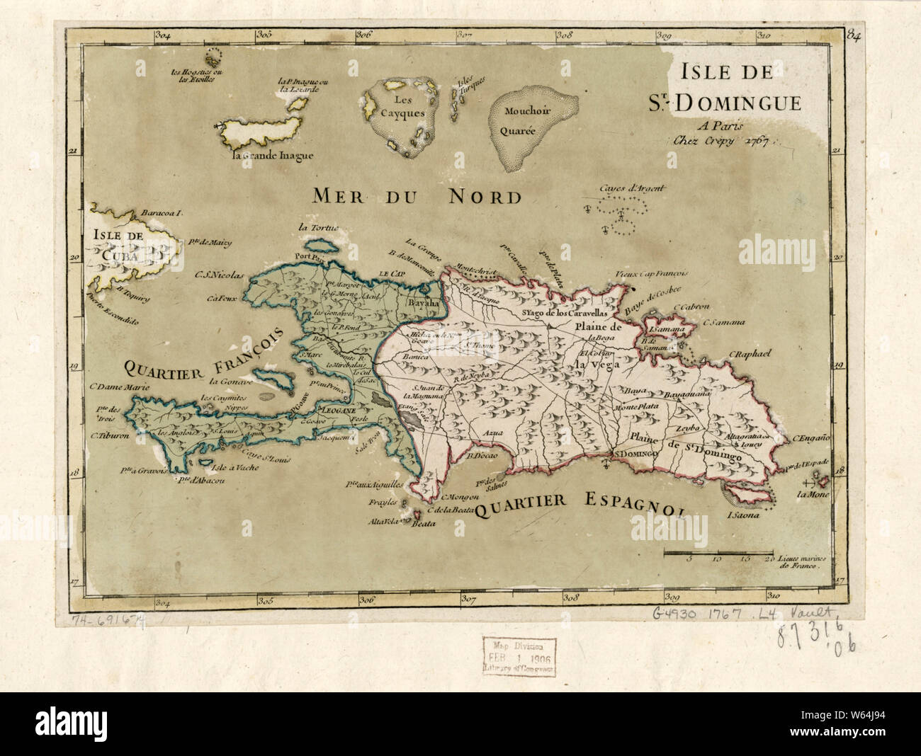 American Revolutionary War Era Maps 1750-1786 547 Isle de St Domingue ...