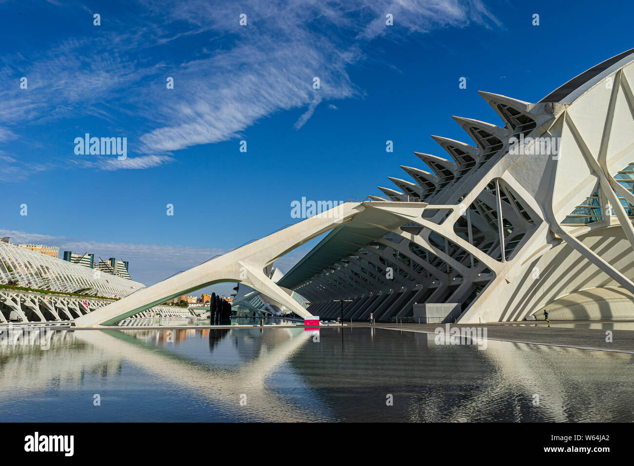 JULY 27, 2019 - VALENCIA, SPAIN. The Prince Felipe Science Museum (2000 ...