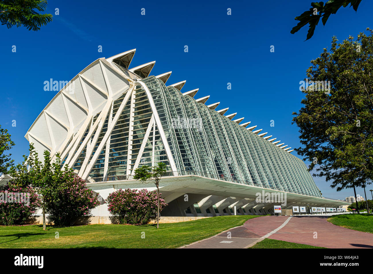 JULY 27, 2019 - VALENCIA, SPAIN. The Prince Felipe Science Museum (2000 ...