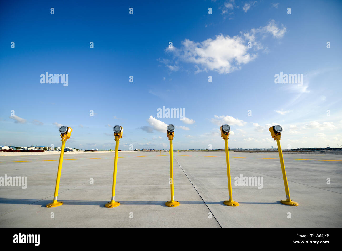 View of the new runway built by China's Beijing Urban Construction ...