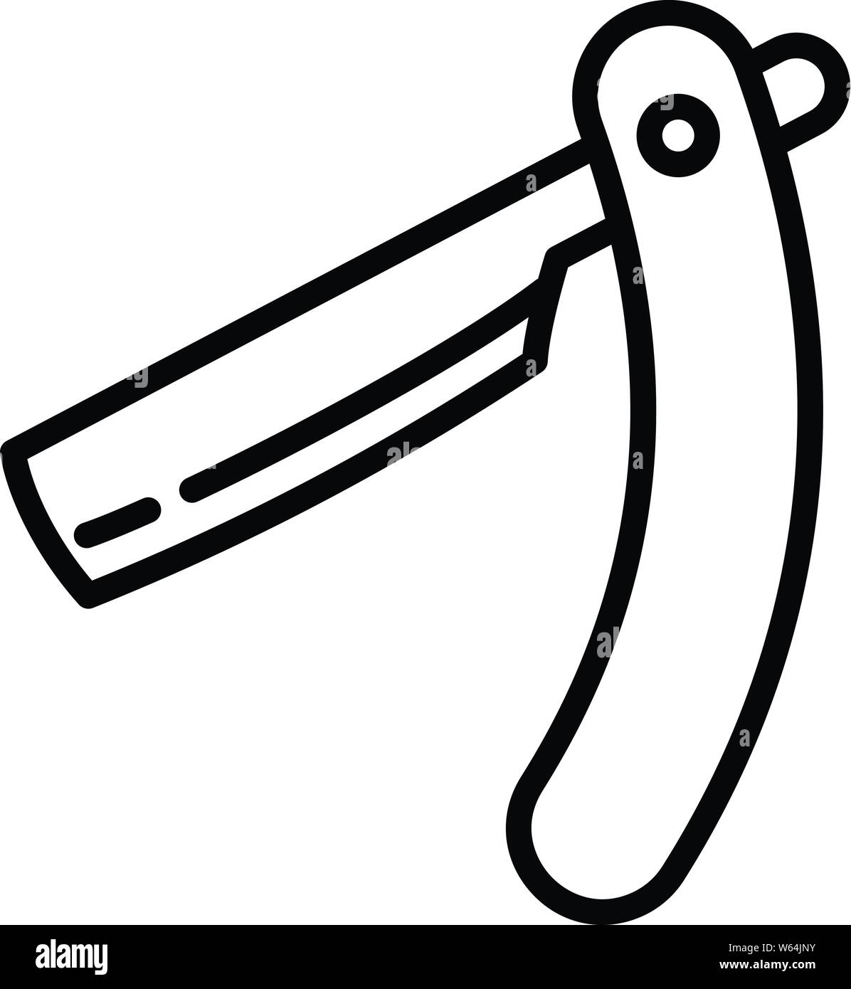 Metal razor icon. Outline metal razor vector icon for web design ...