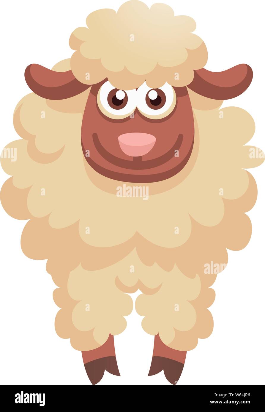 Smiling sheep icon. Cartoon of smiling sheep vector icon for web design ...
