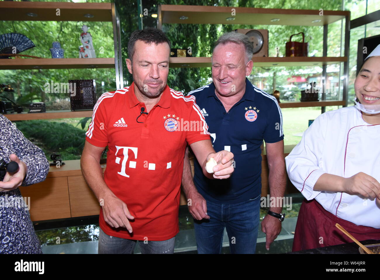 German football manager and former player Lothar Herbert Matthaus, left ...