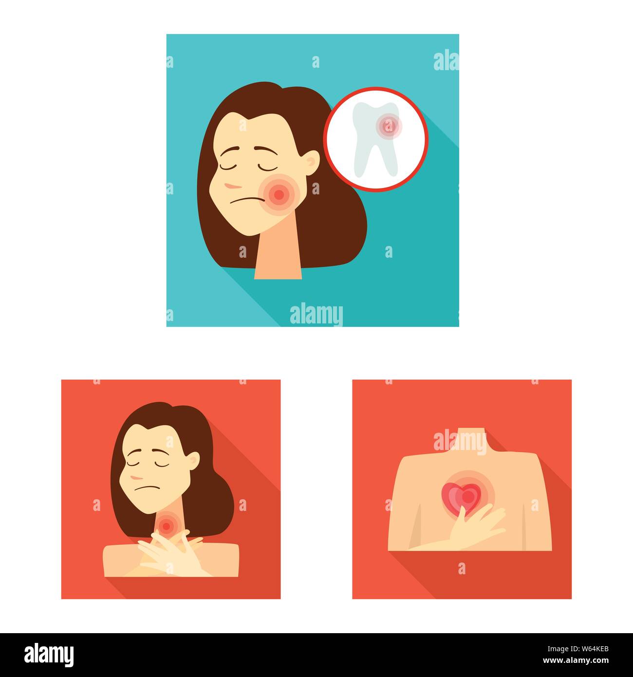 Isolated object of damage and wound logo. Set of damage and rendering ...