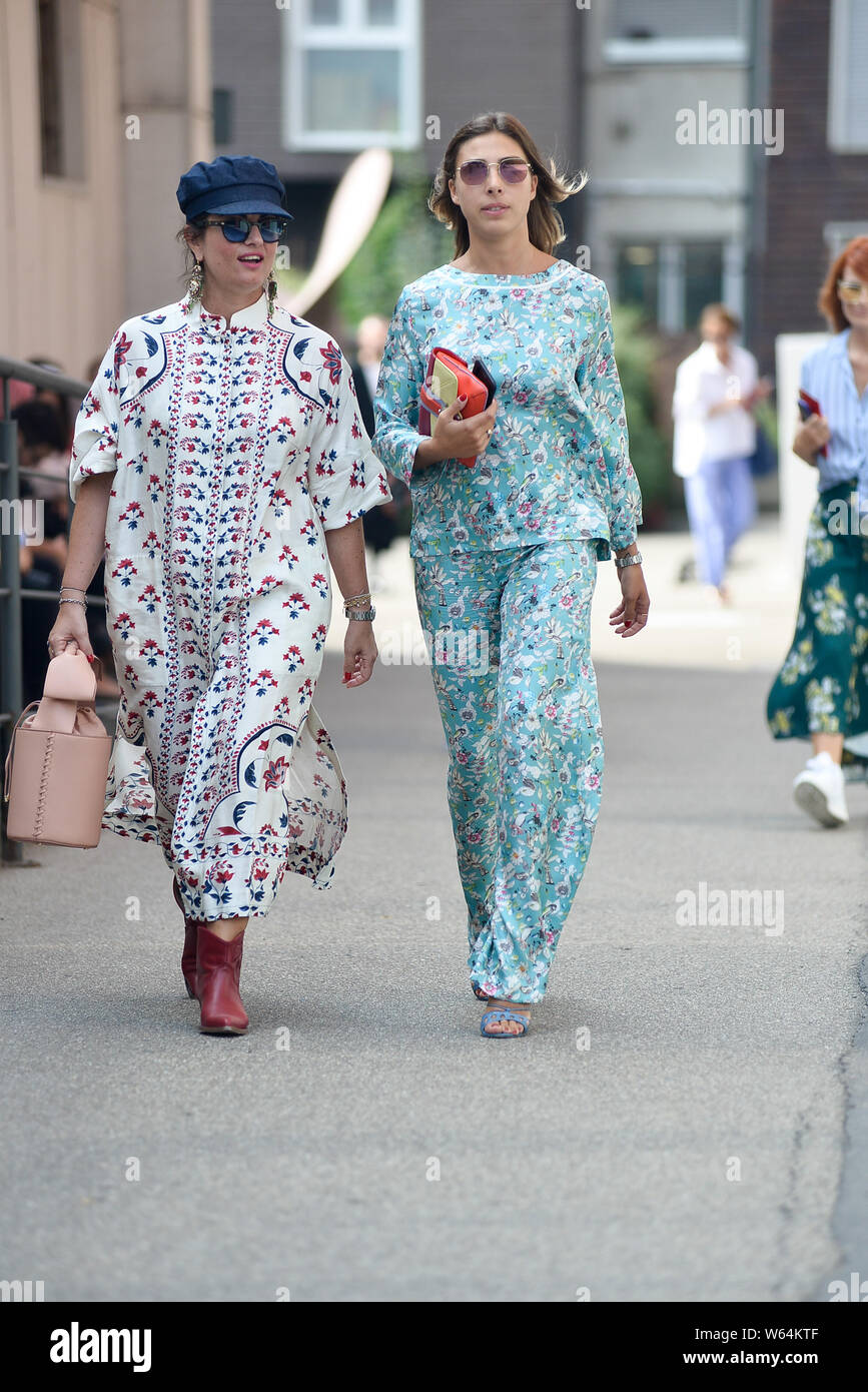 Street Snap during the Paris Fashion Week Spring/Summer 2019 in Paris ...