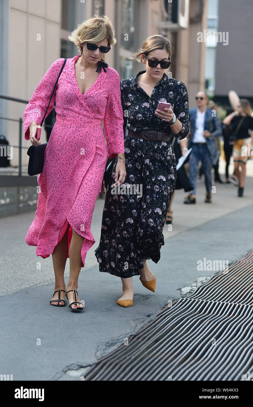 Street Snap during the Paris Fashion Week Spring/Summer 2019 in Paris ...