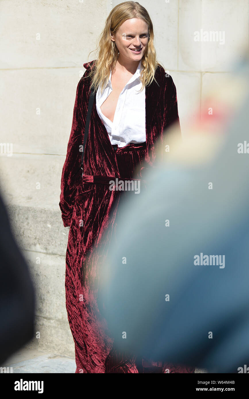 Belgian model Hanne Gaby Odiele is pictured during the Paris Fashion ...