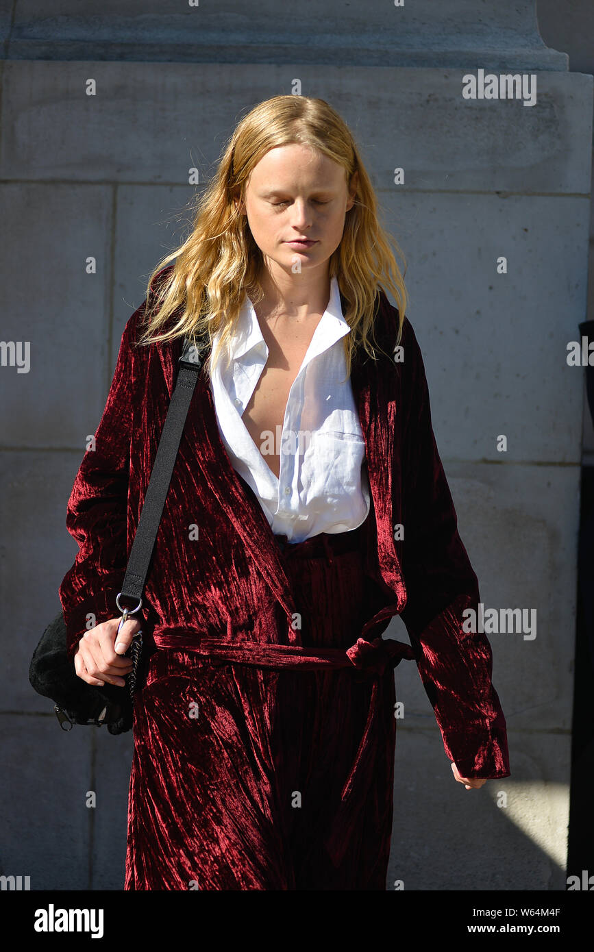 Belgian model Hanne Gaby Odiele is pictured during the Paris Fashion ...