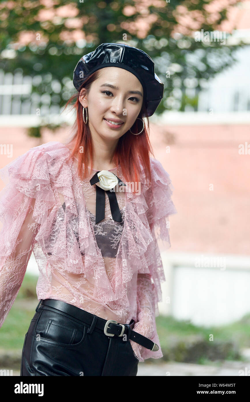 Street Snap during the Paris Fashion Week Spring/Summer 2019 in Paris ...
