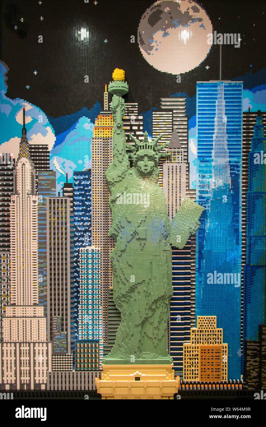 Lego brick creations are on display at the second Lego Flagship Store ...