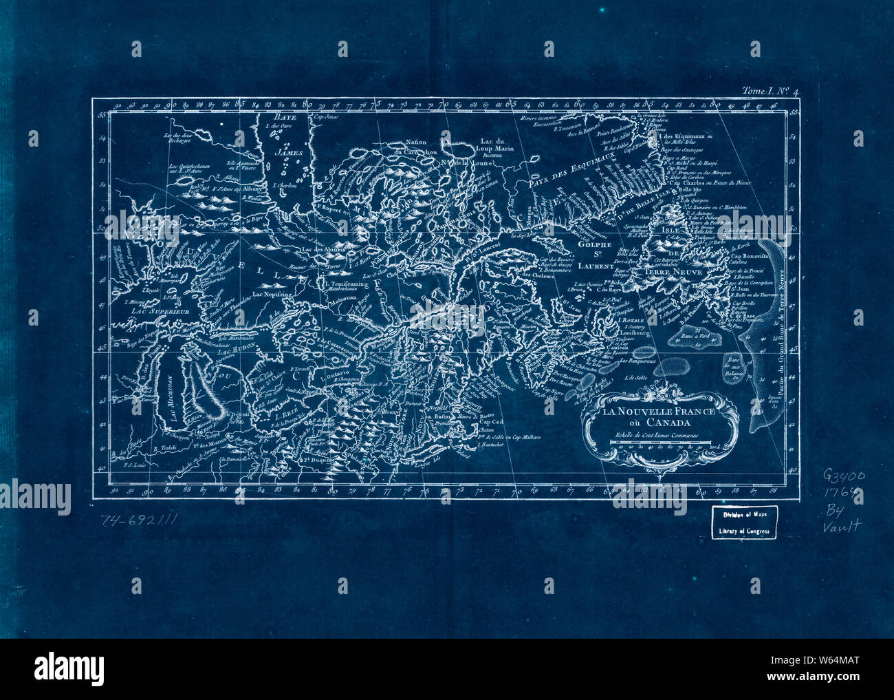 American Revolutionary War Era Maps 1750-1786 570 La Nouvelle France où ...