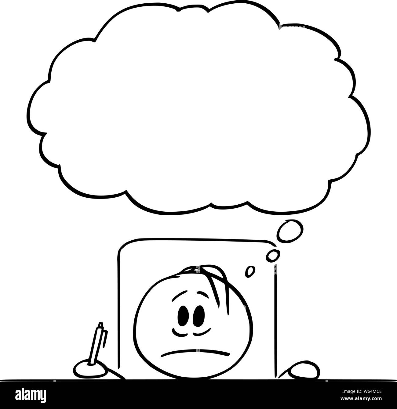 Vector cartoon stick figure drawing conceptual illustration of ...