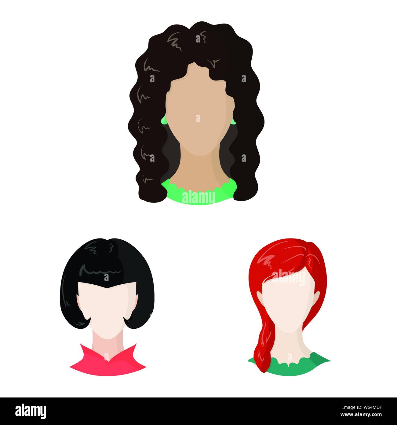 Vector illustration of avatar and dummy icon. Collection of avatar and ...