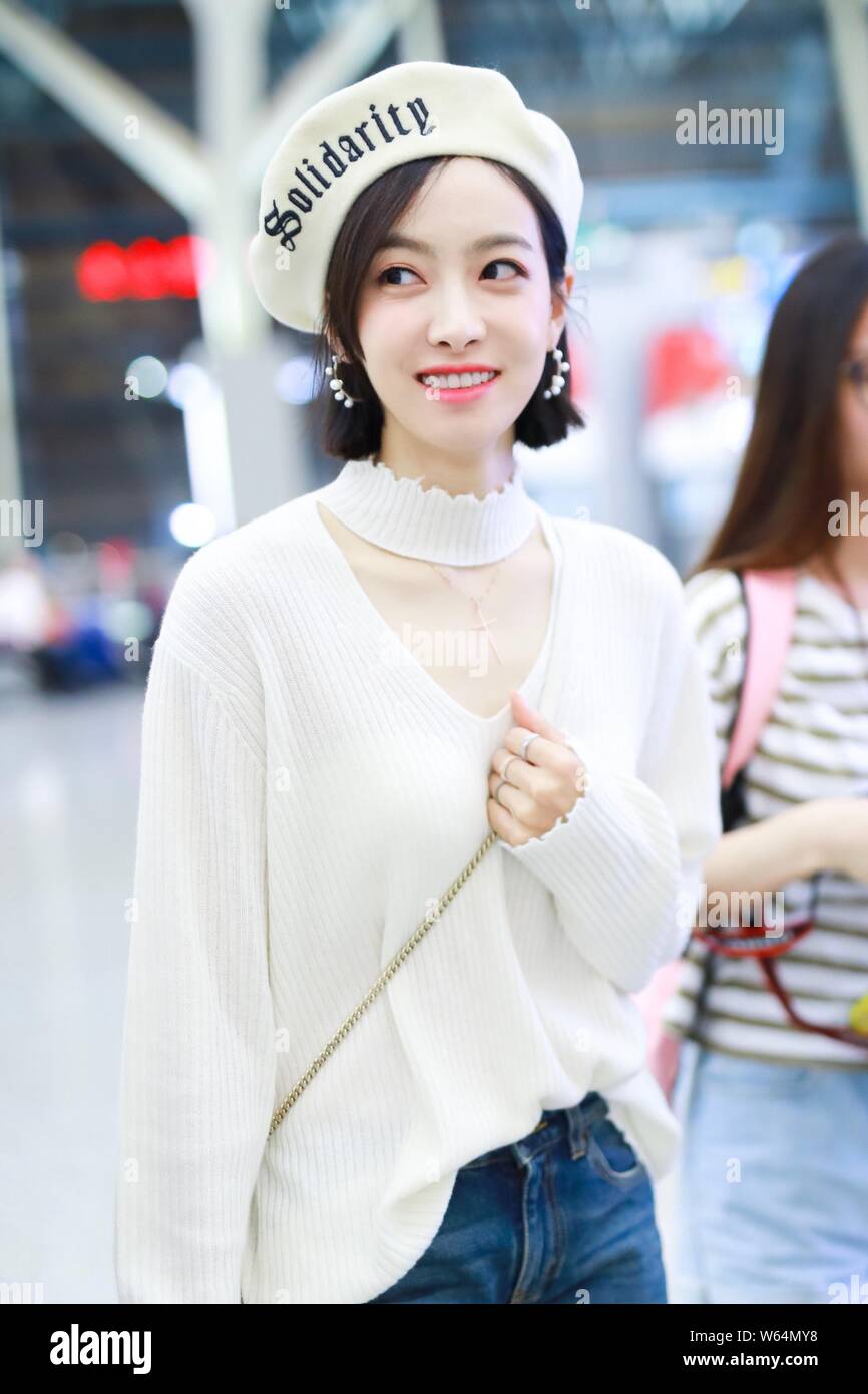 Chinese singer and actress Victoria Song Qian arrives at the Shanghai ...