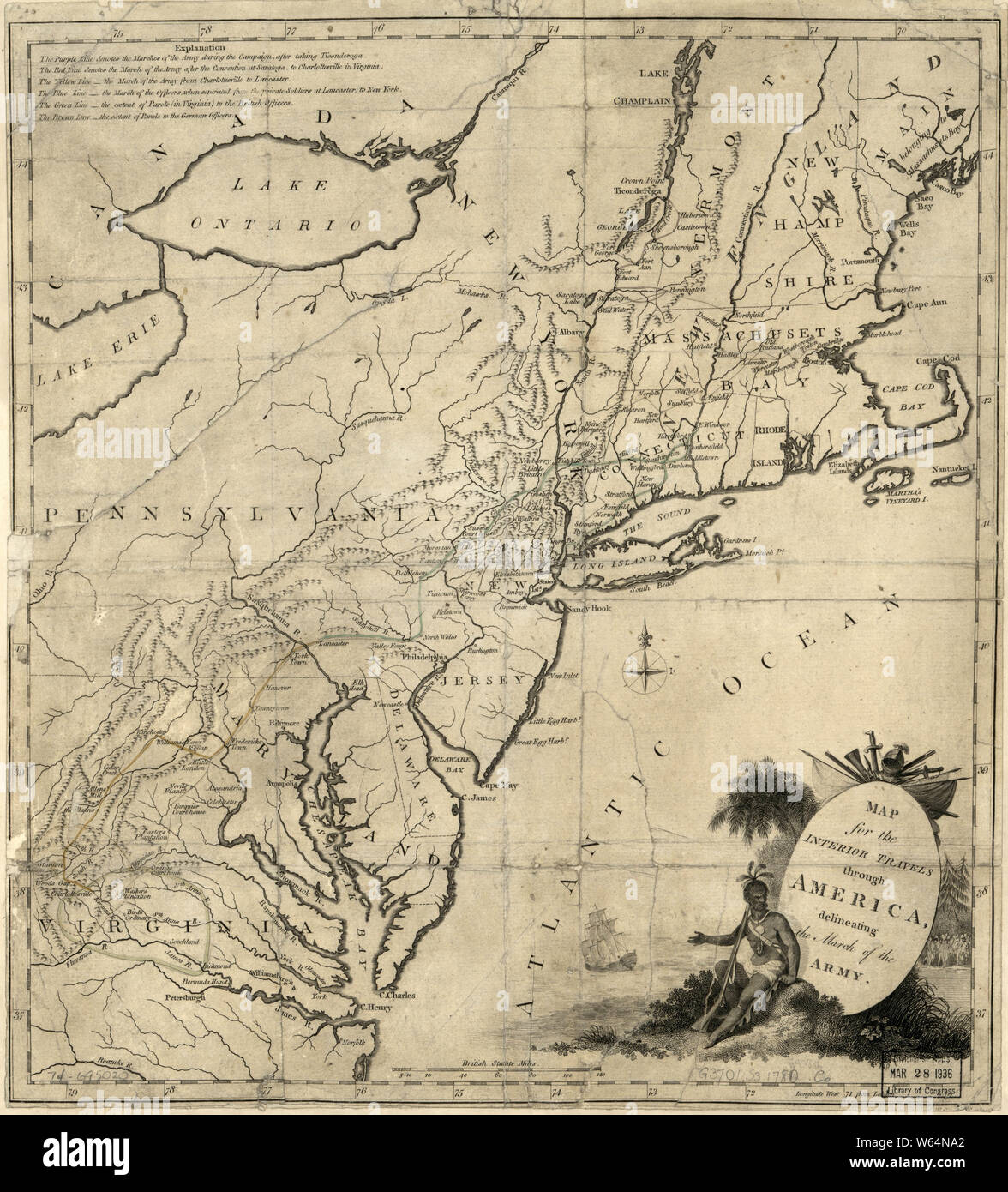 American Revolutionary War Era Maps 1750-1786 584 Map for the interior ...