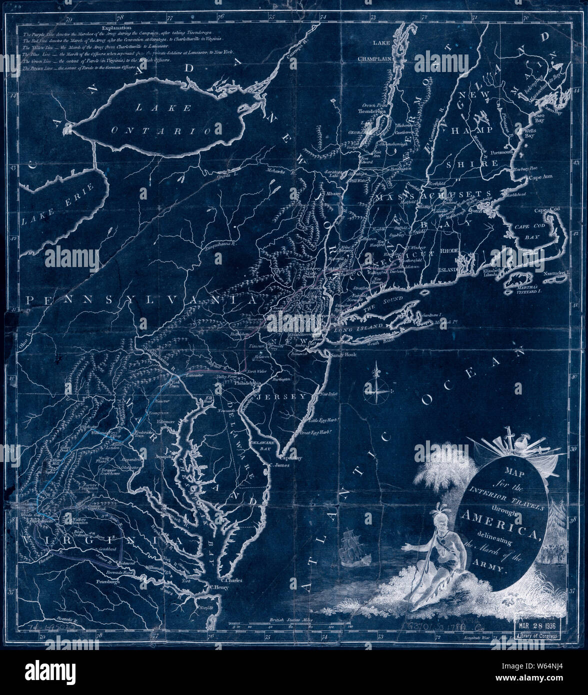 American Revolutionary War Era Maps 1750-1786 586 Map for the interior ...
